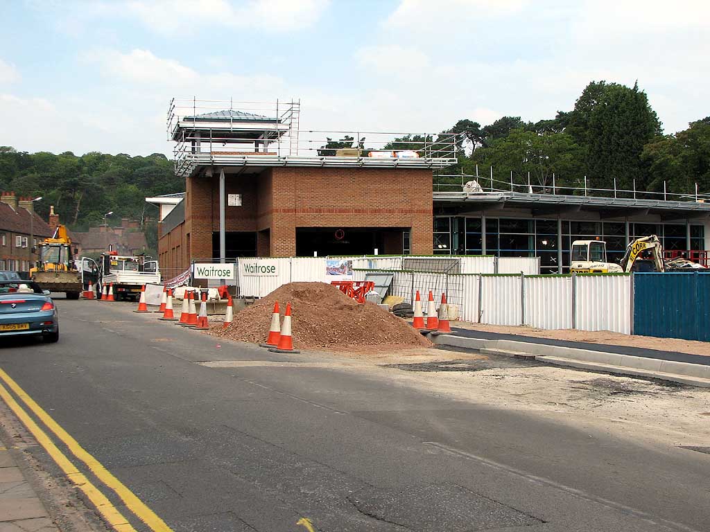 The new Waitrose under construction in Ampthill town centre;This is a ...