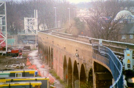 Millwall Viaduct on its (again!) last day of railway use