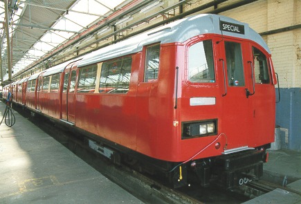 1960 tube stock in Ruislip depot