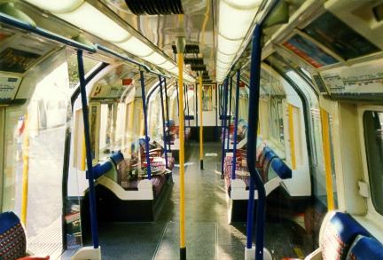 1973 tube stock: refurbished interior
